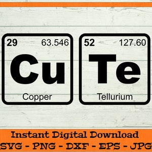Cute Periodic Table SVG - Digital Download - Funny Science Shirt ...