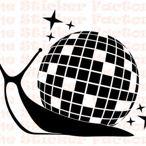 Disco Ball Snail SVG - Digital Download - Retro Disco Ball Snail ...