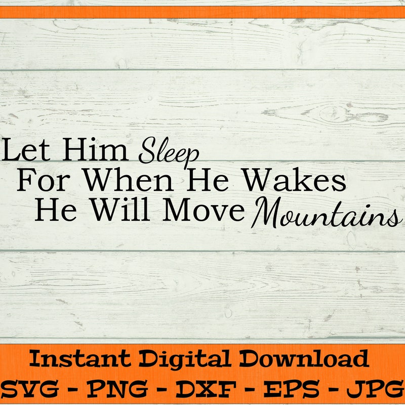 Let Him Sleep - Etsy