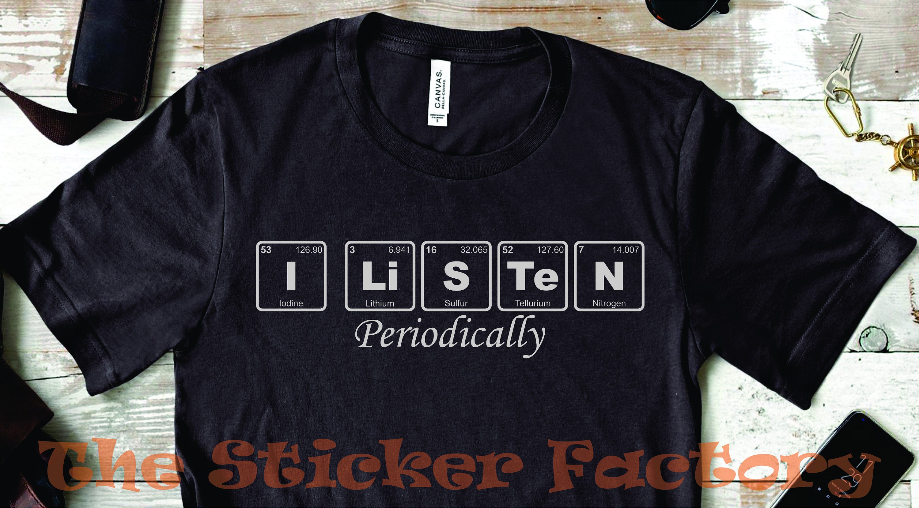 I Listen Periodically SVG - Digital Download - Funny Science Shirt ...
