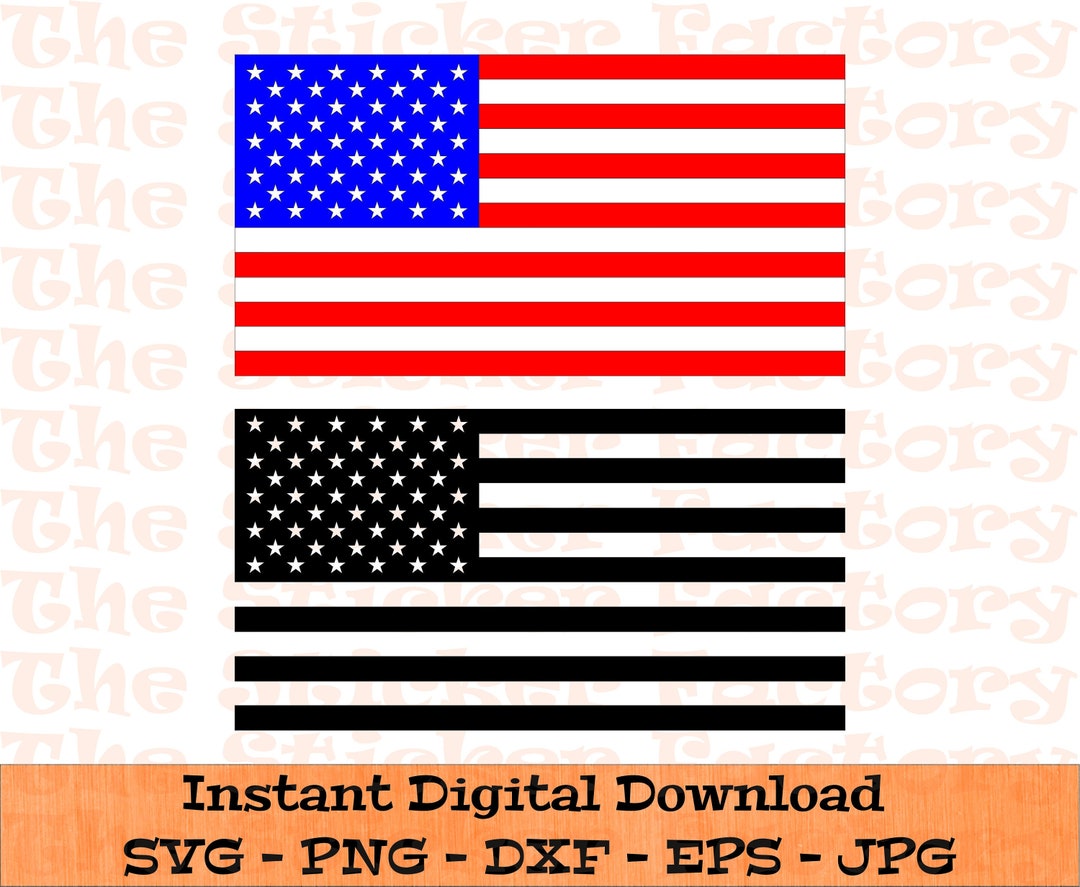 American Flag Svg – Digital Download – SVG, DFX, PNG, Eps, Jpg ...