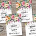 Maid of Honor Request Card, Floral Printable Template, Instant Digital ...