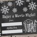 Merry Christmas Gift Tag Printable, Movie Night Ticket, Digital ...