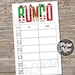 Christmas Bunco, Table Tally Sheets, Us Them Tally Cards, Santa Score ...