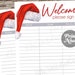 Printable Christmas Sign in Sheet, Santa Pictures, Breakfast With Santa ...