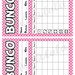 Pink polka dot bunco score card score sheet bunko party | Etsy