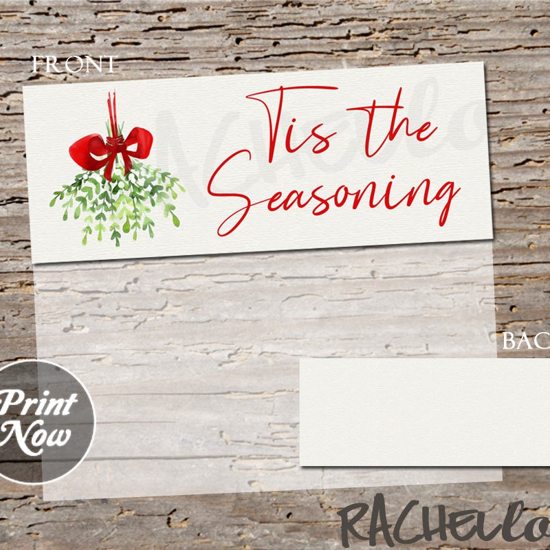 Printable Seasoning Template - Etsy