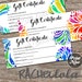 Printable Gift Certificate Template, Spring, Summer, Fun Colorful ...