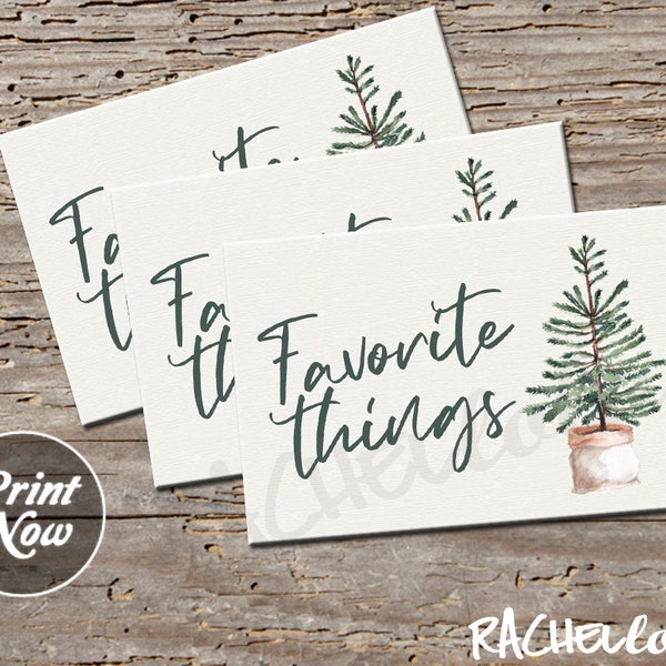 A Few of My Favorite Things Printable - Etsy