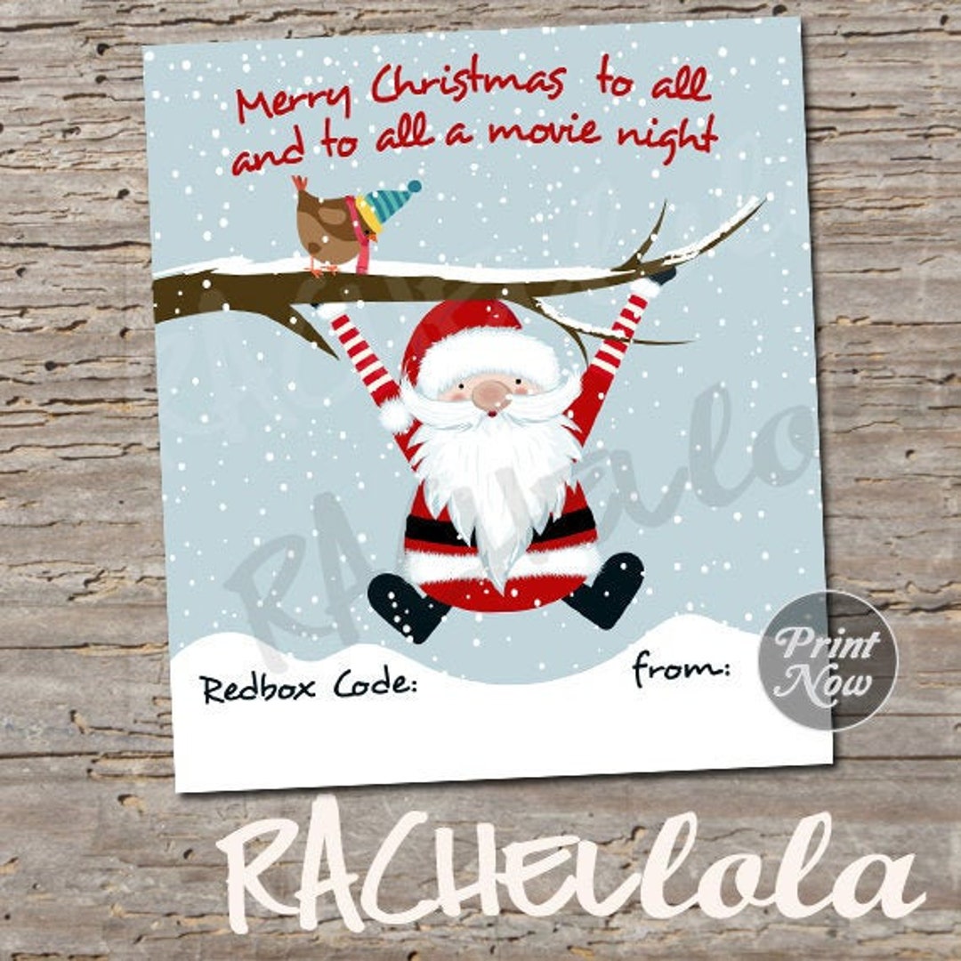 Redbox Code Merry Christmas to All a Movie Night Student - Etsy