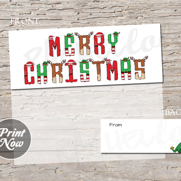 Christmas Treat Bag Topper - Etsy