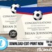 Editable Soccer Award Certificate Custom Printable Template | Etsy