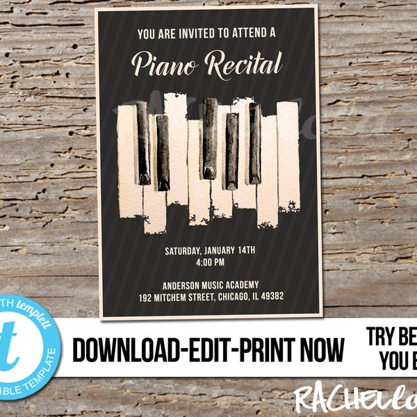 Piano Recital - Etsy