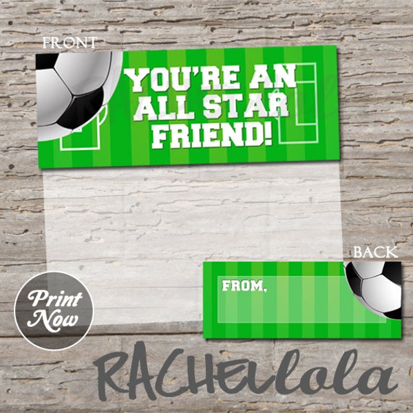 Soccer Valentine - Etsy