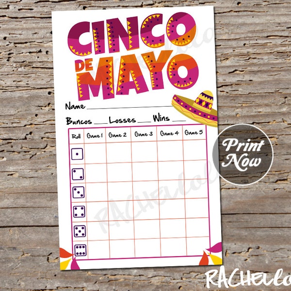 May Bunco Ideas - Etsy