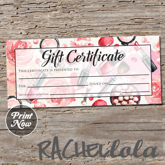 Avon Gift Certificate Template
