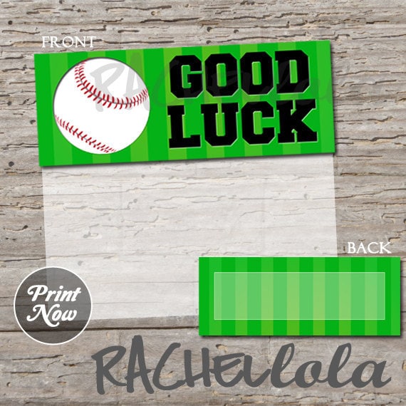 Baseball Team Party printable bag topper, spirit week, big game good ...