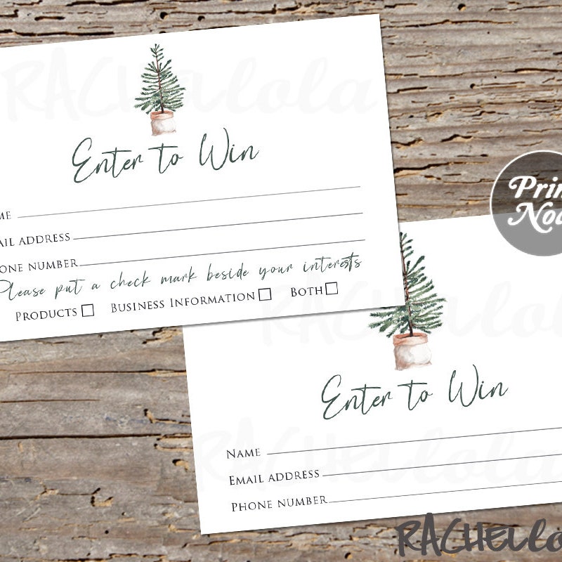 Enter to Win Raffle Sign - Etsy