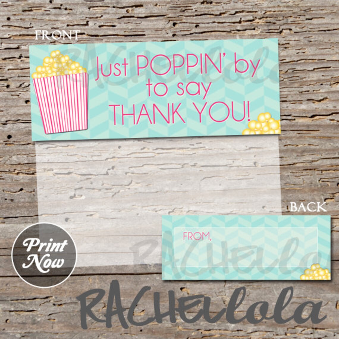 Printable Teacher Appreciation Thank You Goodie Bag Topper | Etsy