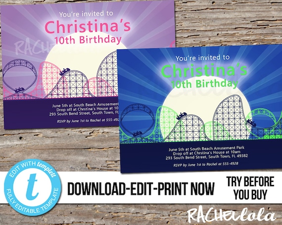 Roller Coaster Invitations Theme Park Wants Guests To Ride Its