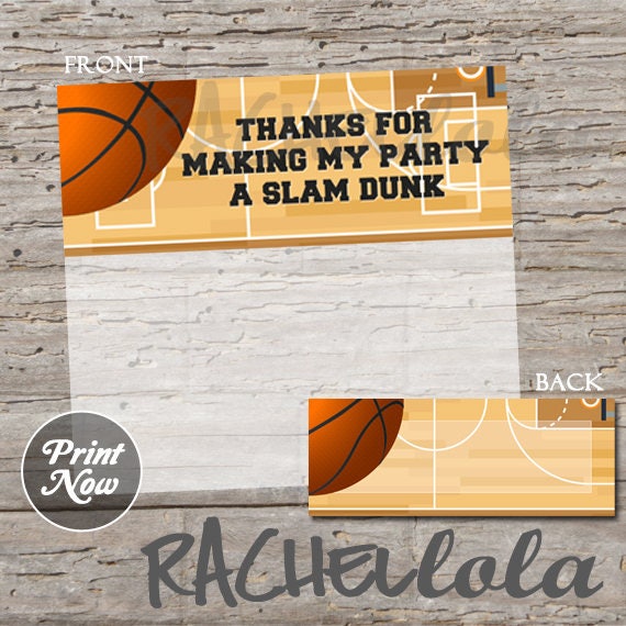 Basketball party favor bag topper, Birthday printable, Goody bag label ...