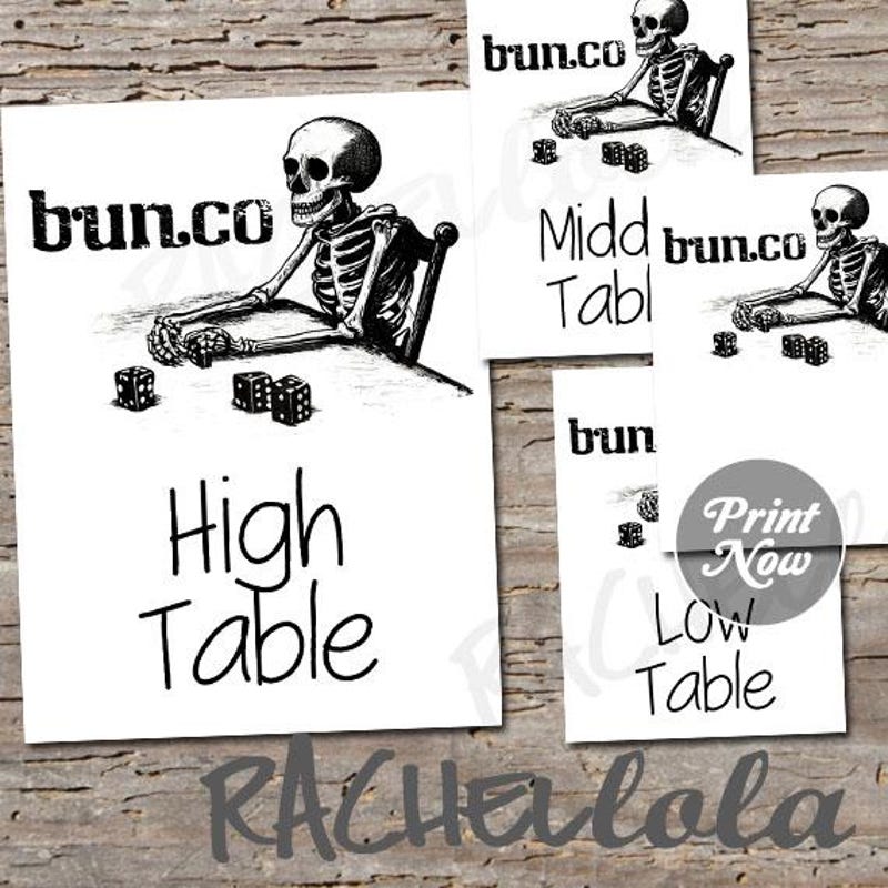 Table Markers - Etsy