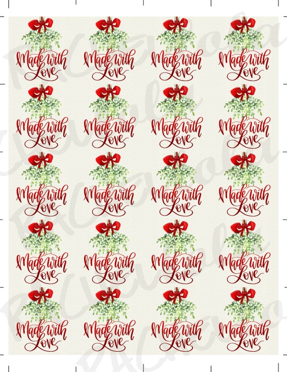 Made With Love Labels Printable