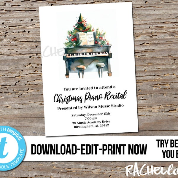 Piano Recital - Etsy