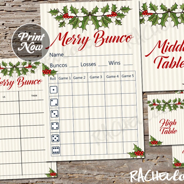 Bunco Table Signs - Etsy