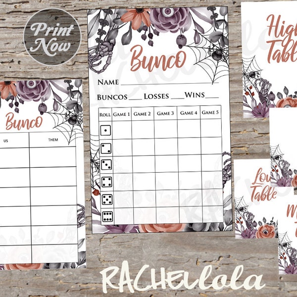 Bunco Score Sheet Printable 3 Game - Etsy