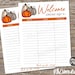 Printable Fall Sign in Sheet for Customers & Clients Autumn - Etsy UK