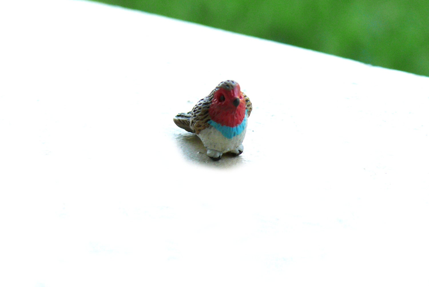 Fairy Garden Miniature Bird Adorable Red Face Miniature Bird | Etsy
