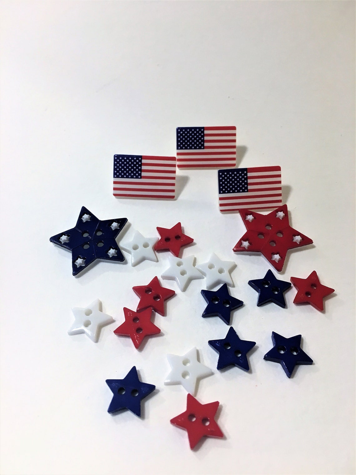 US Flag Buttons Fourth of July Buttons American Buttons - Etsy