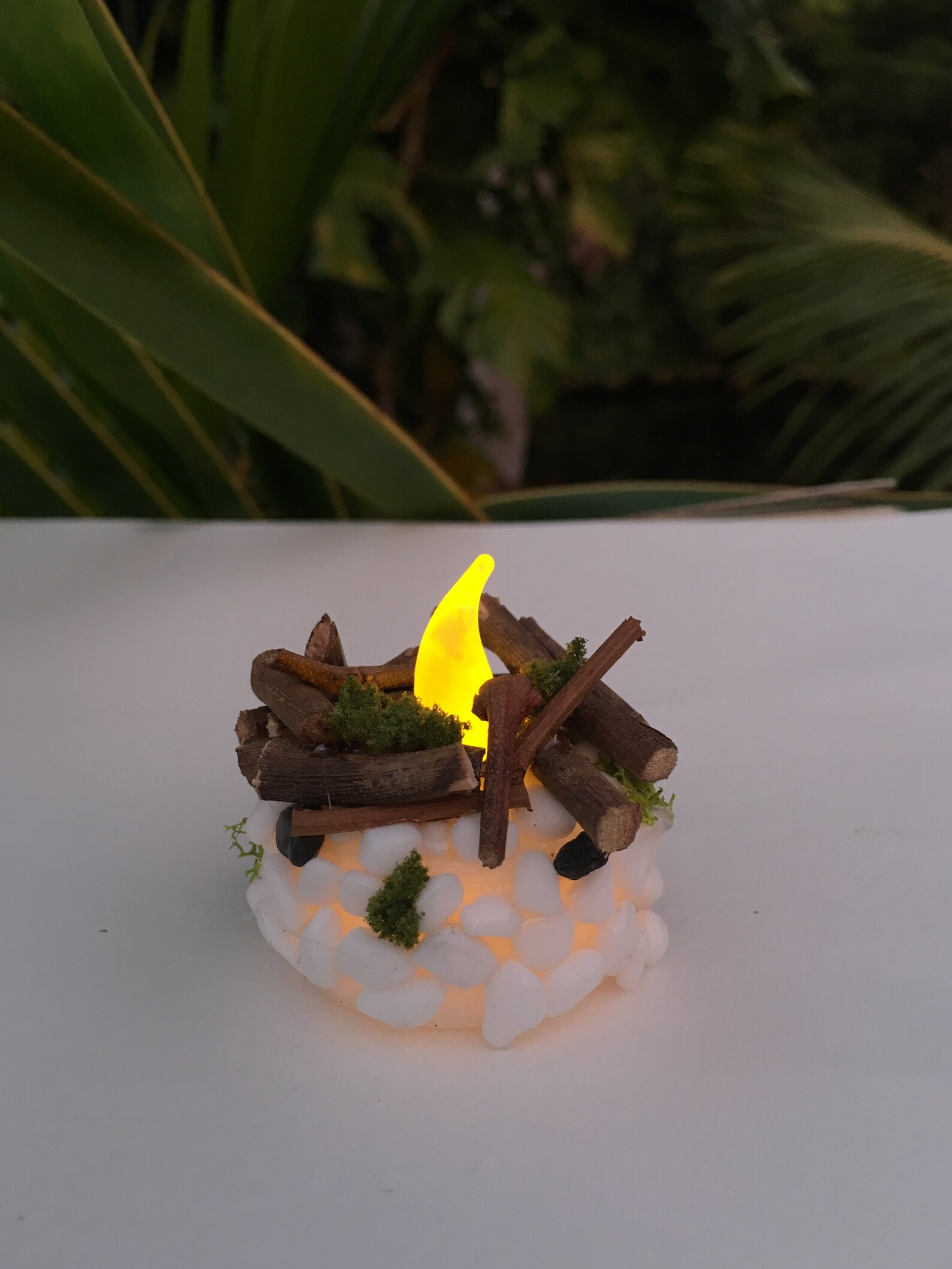 Miniature Fire Pit, Fairy Garden Miniatures, Stone Fire Pit, Handmade ...