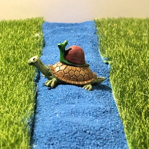 Snail Riding on a Turtle, Fairy Accessories, Tortoise and Snail ...