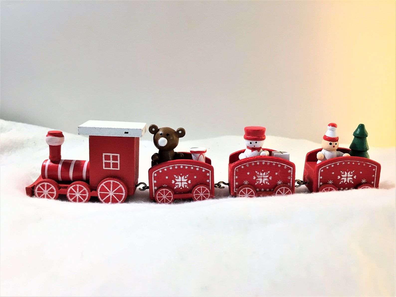 Choose Red or White or Green Miniature Wooden Train - Etsy