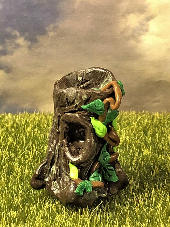 Two Handmade Tree Trunks Miniature Tree Stump Fairy Garden - Etsy