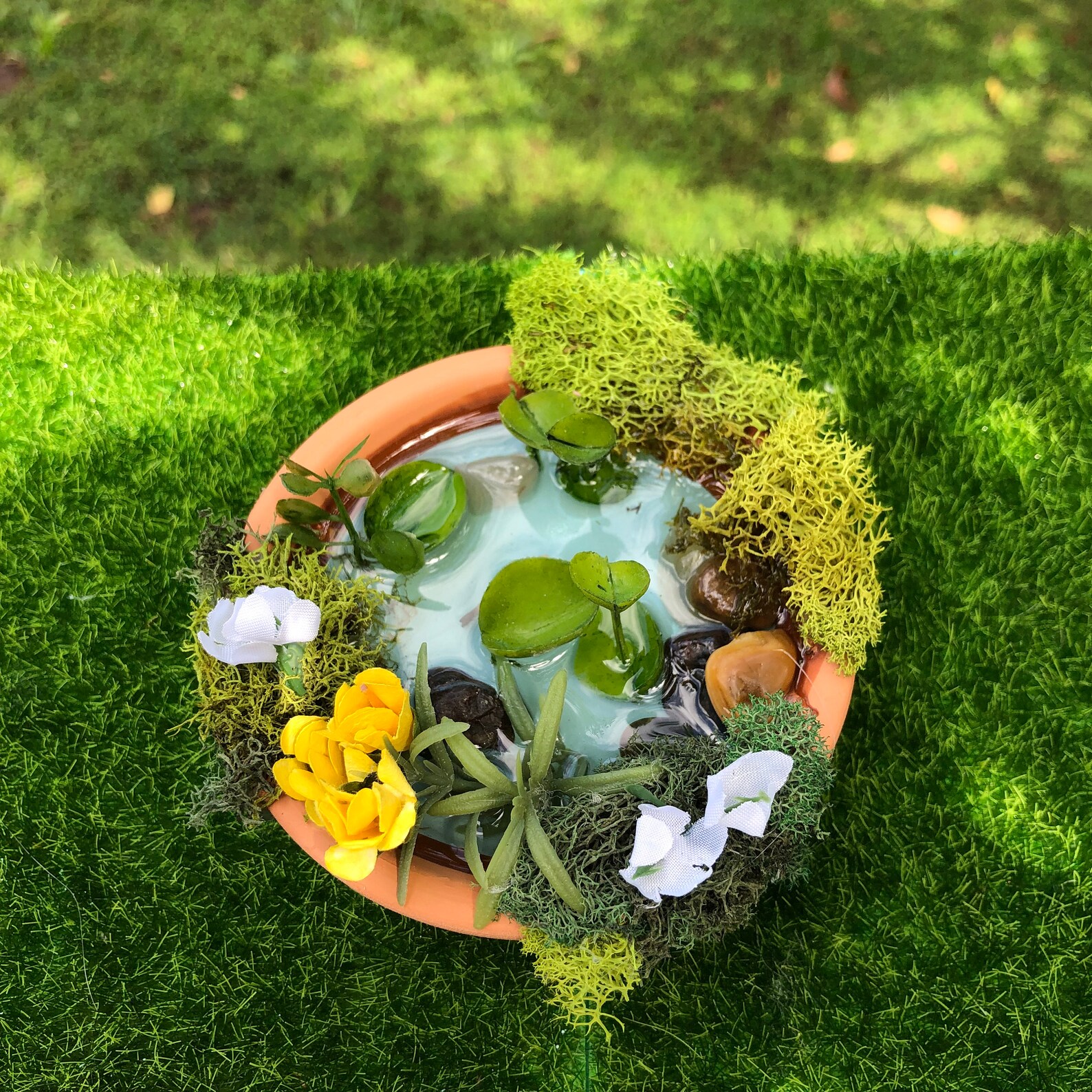 Handmade Miniature Fish Pond, Fairy Garden, Fairy Accessories - Etsy