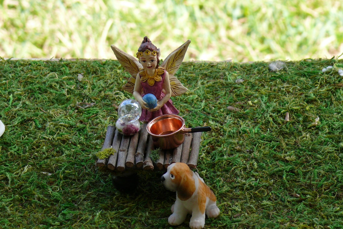 Handmade Miniature Table Fairy Garden and Dollhouse | Etsy
