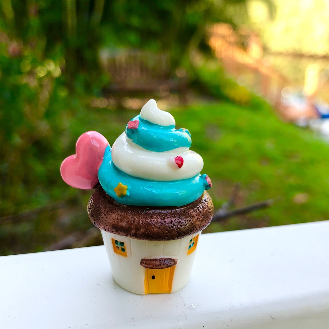 Choose One From Three Cute Cupcake Homes, Fairy Garden House - Etsy