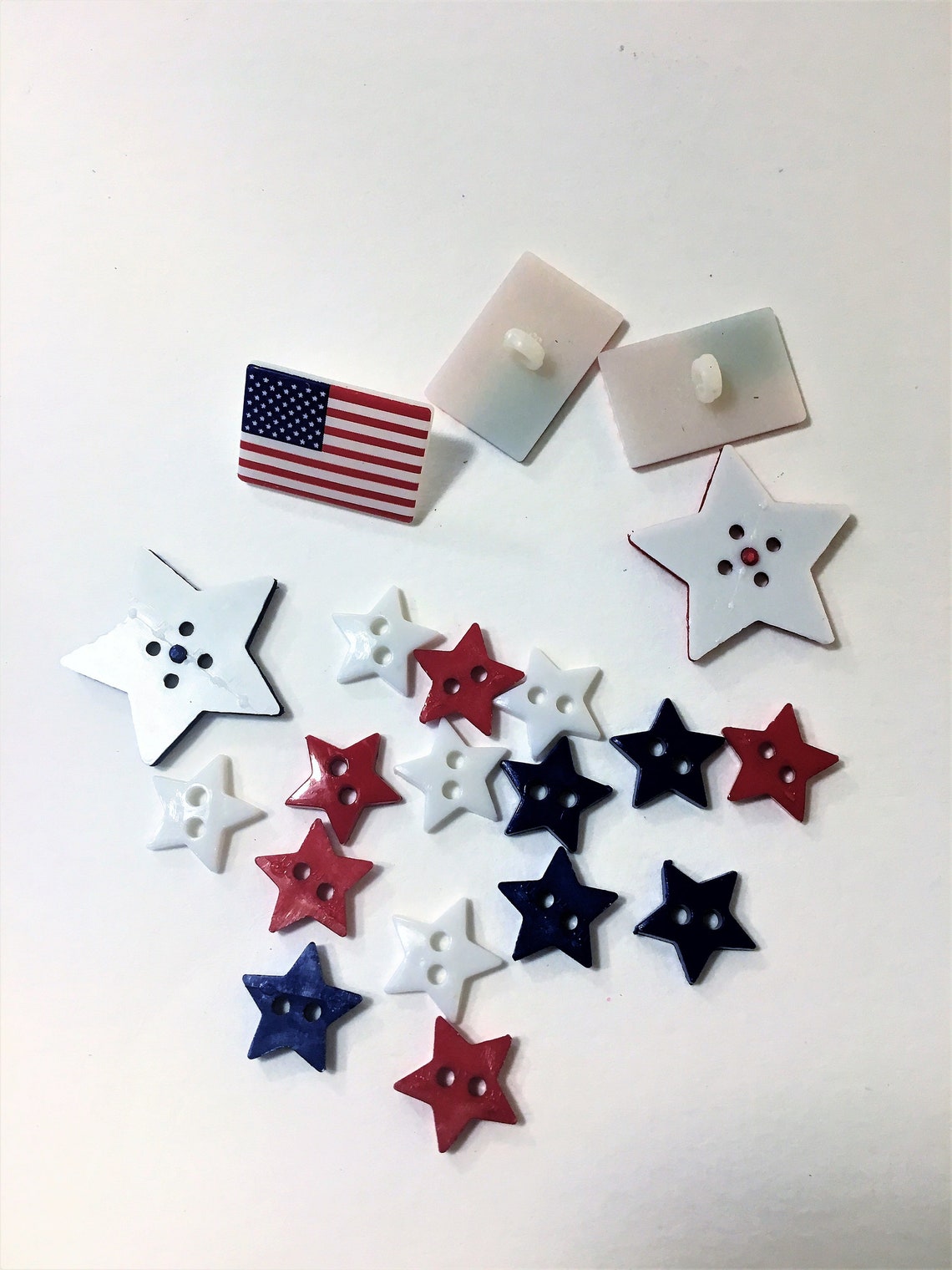 US Flag Buttons Fourth of July Buttons American Buttons - Etsy