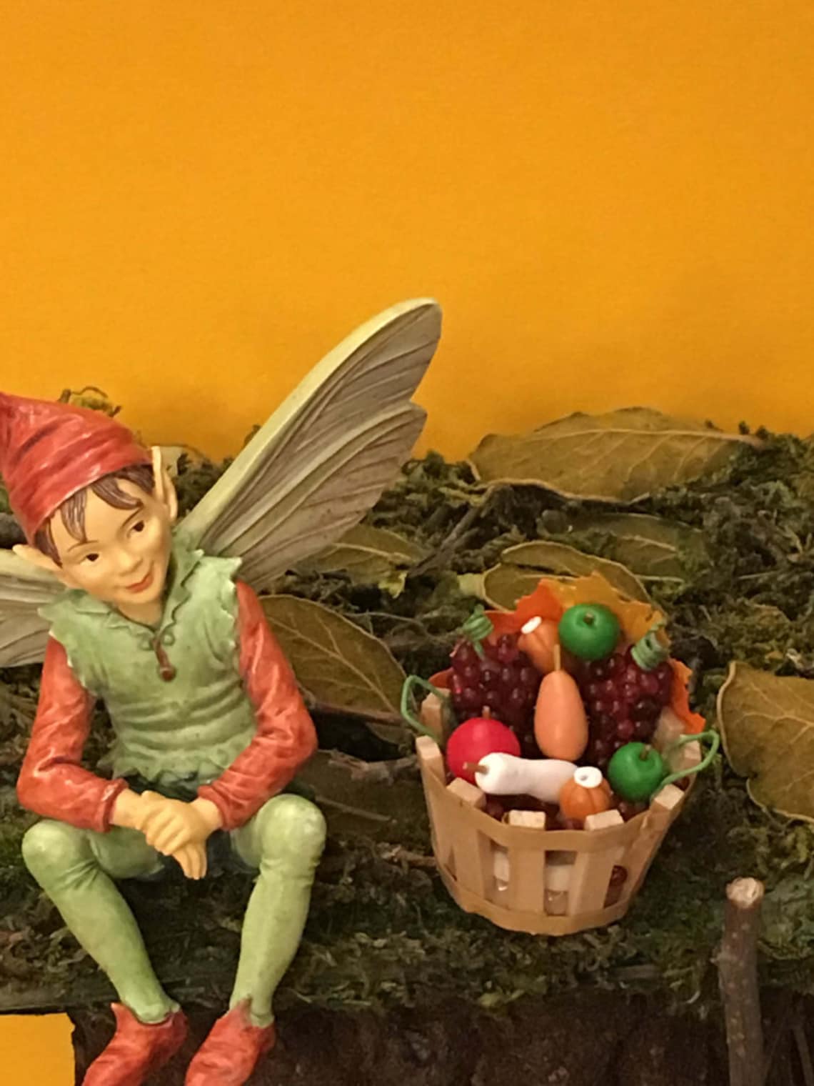 Fairy Garden Miniature Fruit Basket Miniature Thanksgiving | Etsy