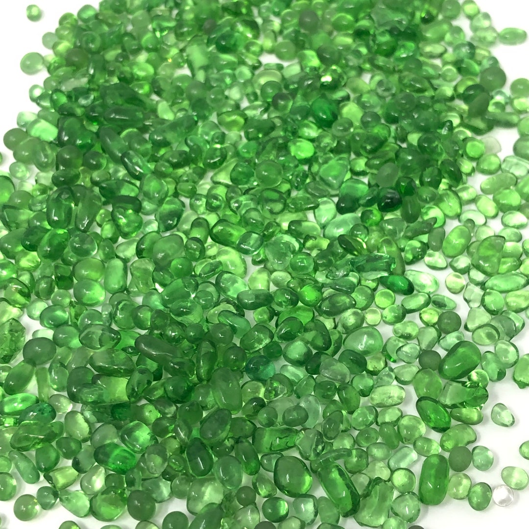 Choose 4 Ounces of Green or Red Acrylic Pebbles Fairy Garden - Etsy