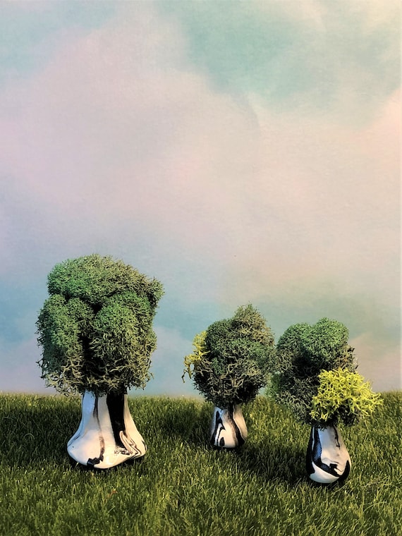 3 Miniature Trees Fairy Accessories Miniature Garden Trees | Etsy