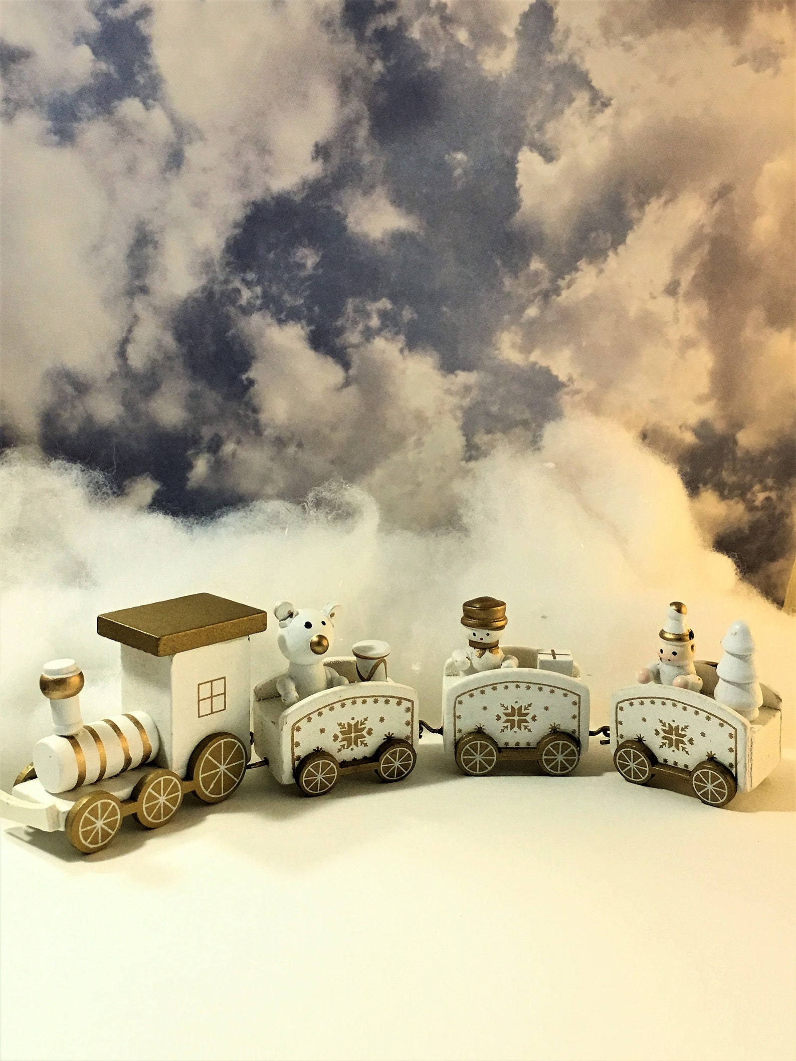 Choose Red or White or Green Miniature Wooden Train - Etsy