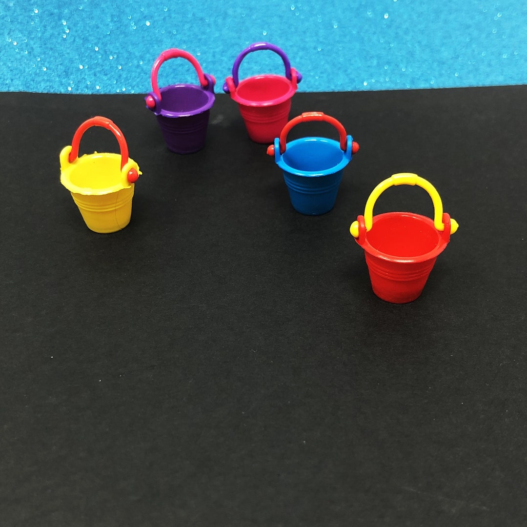 Miniature Beach Pails, Fairy Accessories, Beach Buckets, Terrarium ...