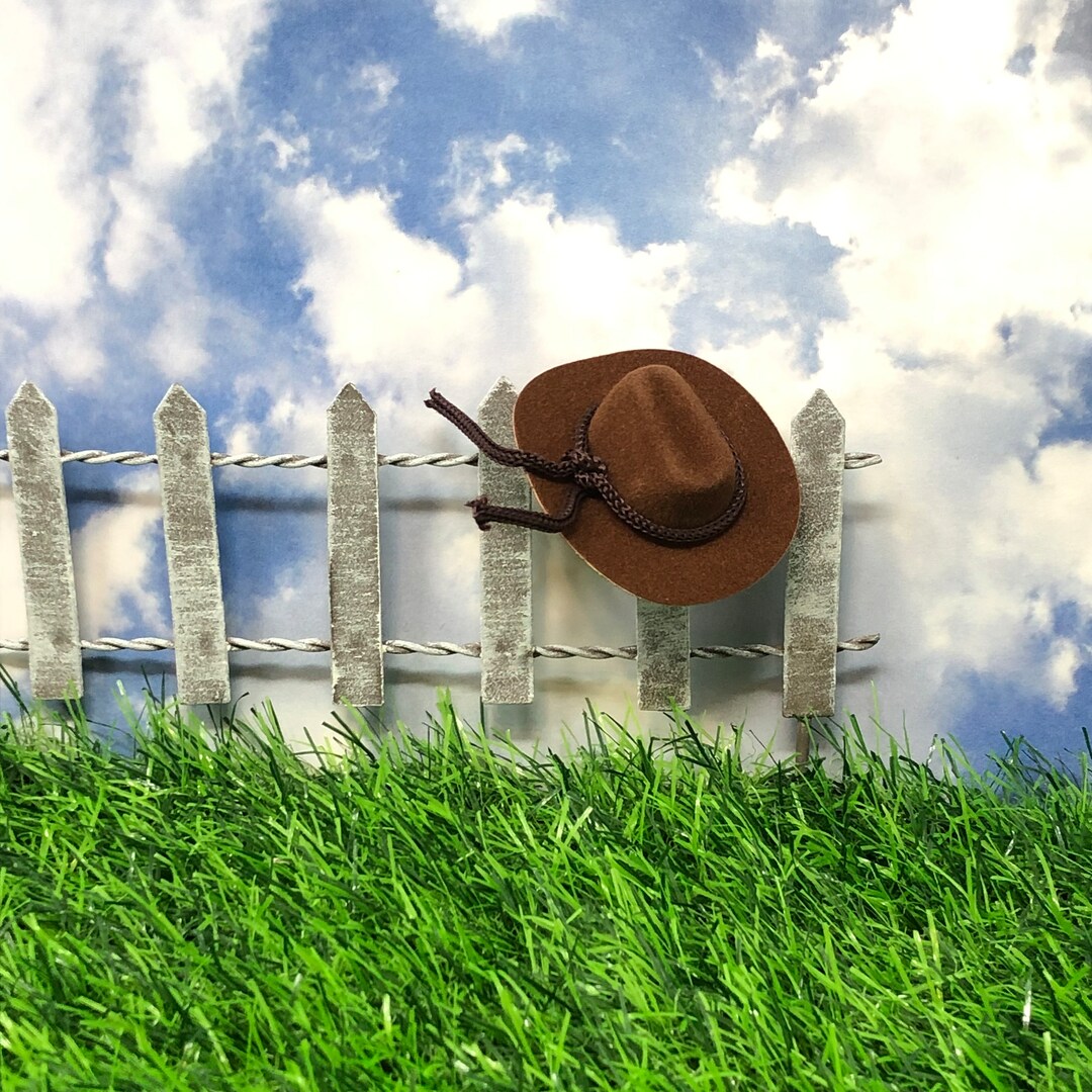 Miniature Cowboy/cowgirl Hat, Brown Cowboy Hat - Etsy