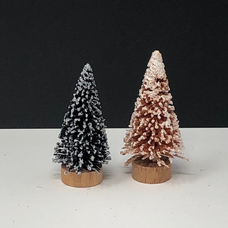Choose From Six Different Color Miniature Winter Trees, Fairy Garden or ...