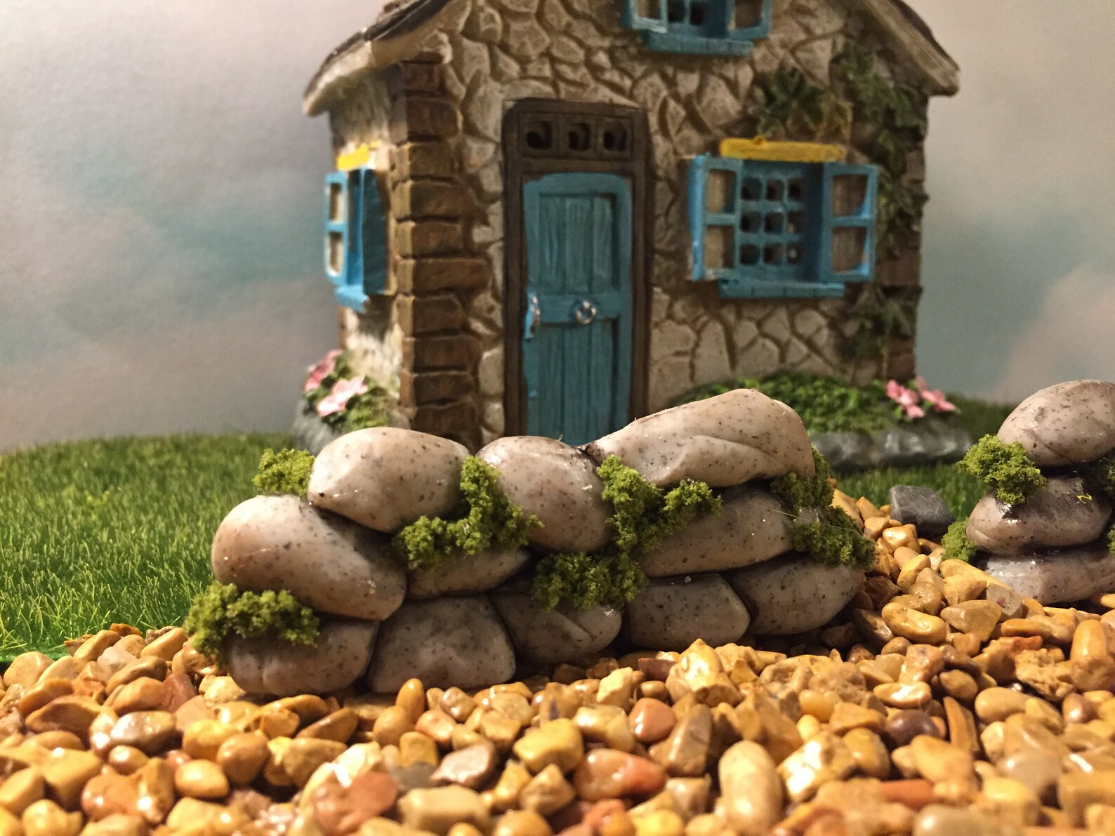 Two Miniature Stone Walls Old Stone Walls Retaining Walls | Etsy UK