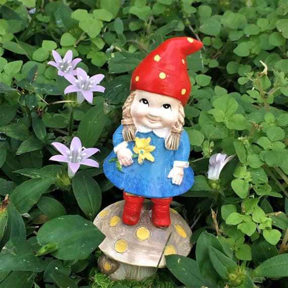 Floral & Garden Crafts Craft Supplies & Tools Flower gnome girl ...